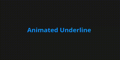Animated Text Underline In CSS Only CSS Tutorial Php Cn