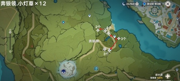 Genshin Impact Diluc S Breakthrough Material Xiao Dengcao Location