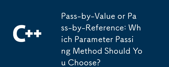 Pass By Value Or Pass By Reference Which Parameter Passing Method