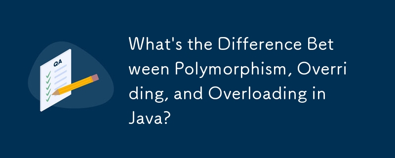 What S The Difference Between Polymorphism Overriding And Overloading