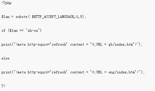 PHP determines user language and jumps to web page-PHP Tutorial-php.cn