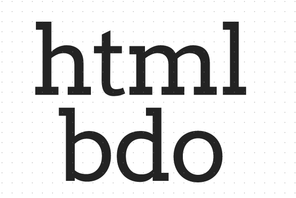 What Does The Html Bdo Tag Mean Detailed Explanation Of How To Use