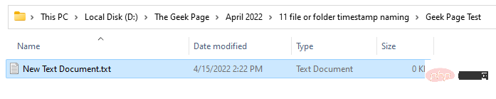 How To Create And Name A File Folder Based On Current Timestamp Common