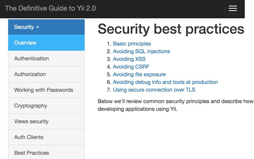 Yii2 Programming Security PHP Tutorial Php Cn