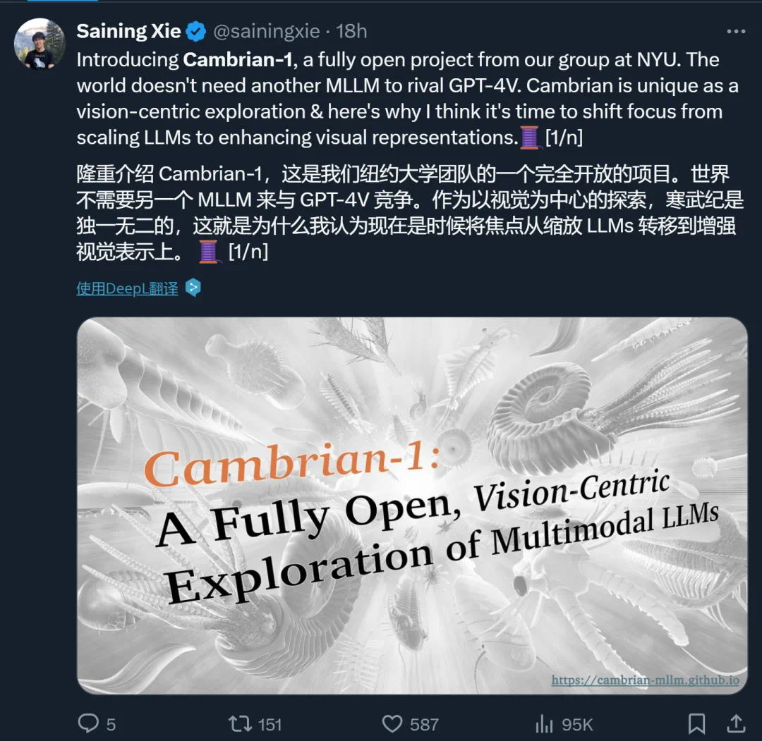 The Birth Of Cambrian No 1 Xie Saining And Yann LeCun Team Released