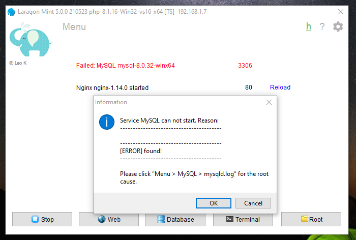 Solusi MySQL Error Cannot Start Mysql Tutorial Php Cn