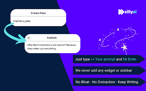 Silly AI's ChatGPT Chrome Extension Expérience en ligne_Silly AI's ...