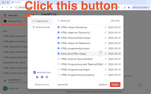 ChatGPT Batch Delete History在线体验_ChatGPT Batch Delete History官网链接