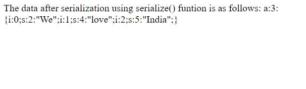 Php Object Serialization Php Tutorial Phpcn