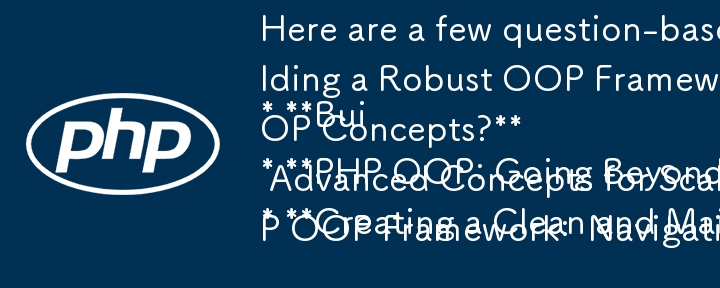 Here are a few question-based titles that capture the essence of your article: * **Building a ...