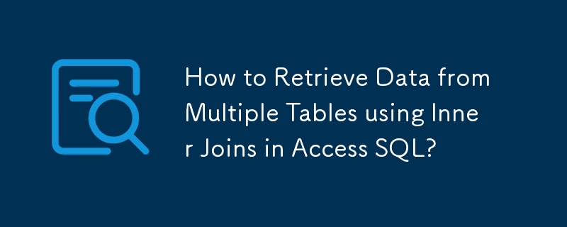 How To Retrieve Data From Multiple Tables Using Inner Joins In Access Sql Mysql Tutorial Phpcn 7595