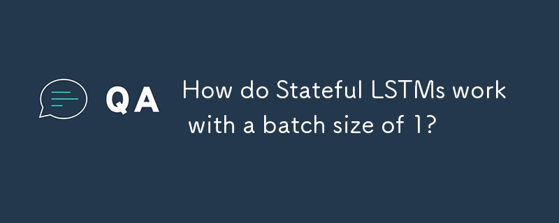 How do Stateful LSTMs work with a batch size of 1?-Python Tutorial-php.cn