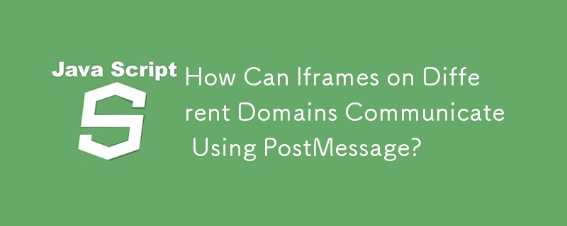How Can Iframes on Different Domains Communicate Using PostMessage?-JS Tutorial-php.cn