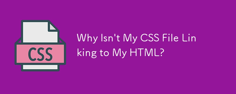 Why Isnt My Css File Linking To My Html Css Tutorial Phpcn