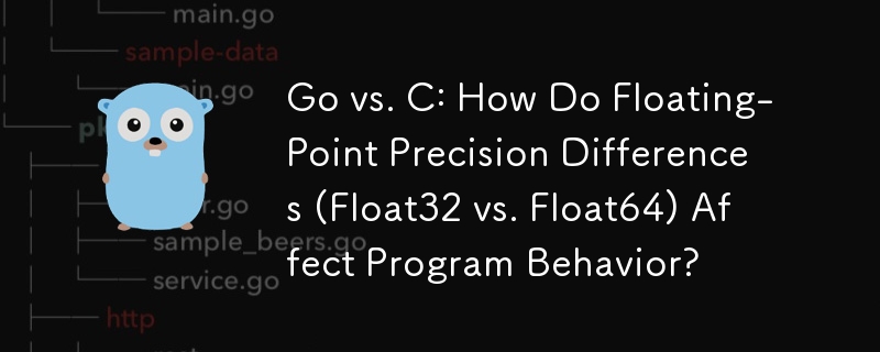 Go 與 C：浮點精確度差異（Float32 與 Float64）如何影響程式行為？-Golang-PHP中文網