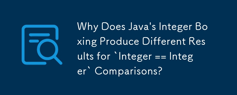 Why Does Java's Integer Boxing Produce Different Results for `Integer == Integer` Comparisons ...