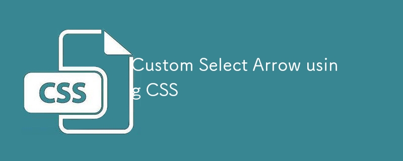 Custom Select Arrow using CSS-CSS Tutorial-php.cn