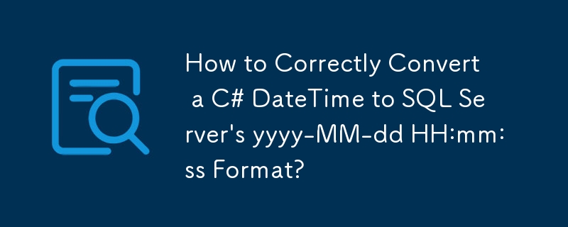 How To Correctly Convert A C Datetime To Sql Servers Yyyy Mm Dd Hhmmss Format Mysql