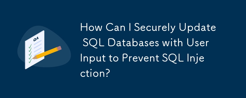 How Can I Securely Update SQL Databases with User Input to Prevent SQL Injection?-Mysql Tutorial ...