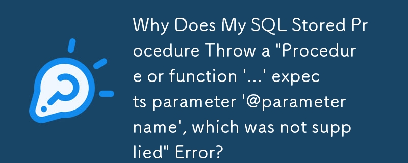 Why Does My Sql Stored Procedure Throw A Procedure Or Function