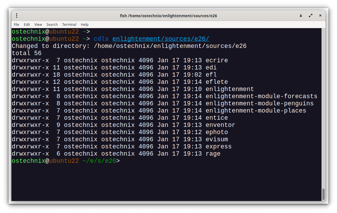 How To Change Directory And List Files In One Command In Fish Shell-LINUX-php.cn