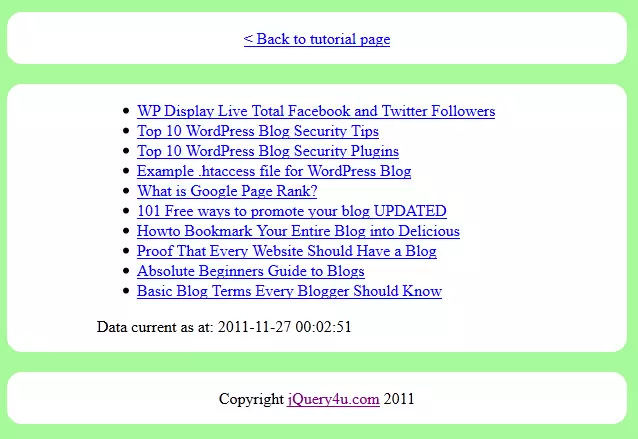 使用jQuery和Ajax自動刷新DIV內容-js教程-PHP中文網