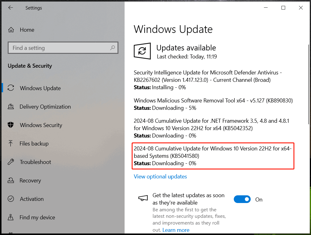 What's New in Windows 10 KB5041580 & How to Fix Not Installing-Computer ...