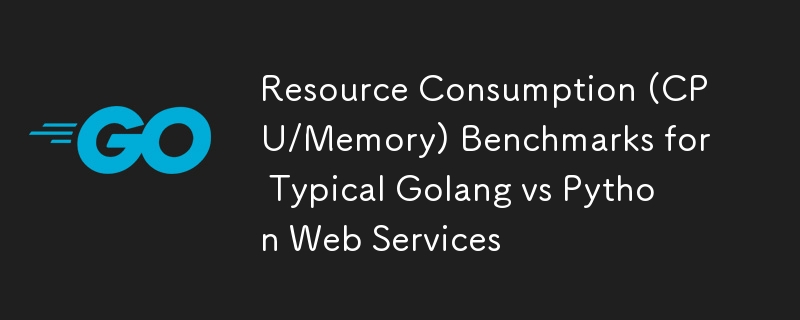 Resource Consumption (CPU/Memory) Benchmarks for Typical Golang vs Python Web Services-Golang-php.cn