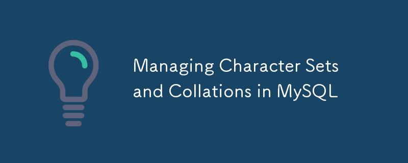 管理MySQL中的角色集和校正-mysql教程-PHP中文網