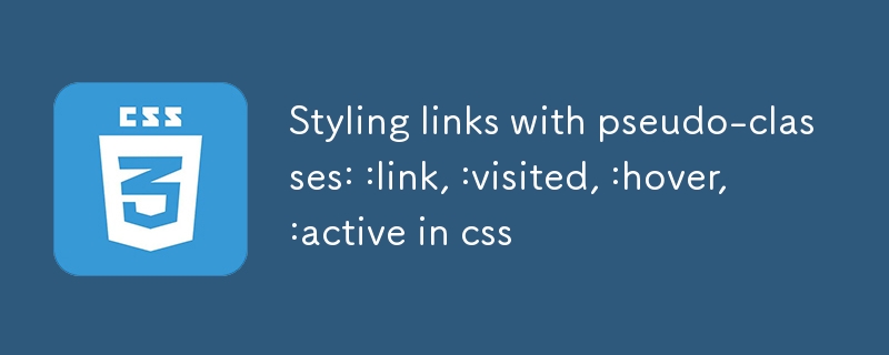 Styling links with pseudo-classes: :link, :visited, :hover, :active in css-CSS Tutorial-php.cn