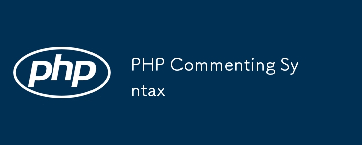 Php Commenting Syntax Php Tutorial Phpcn 4292