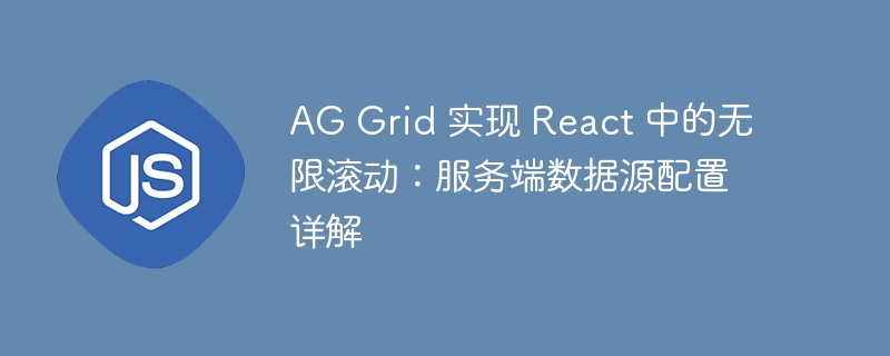 AG Grid implements infinite scrolling in React: Detailed explanation of server data source ...