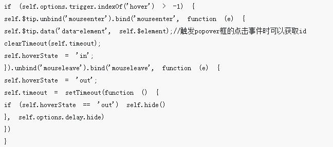 BootStrap's pop-up box (Popover) supports moving the mouse over the pop-up layer. Reasons and ...