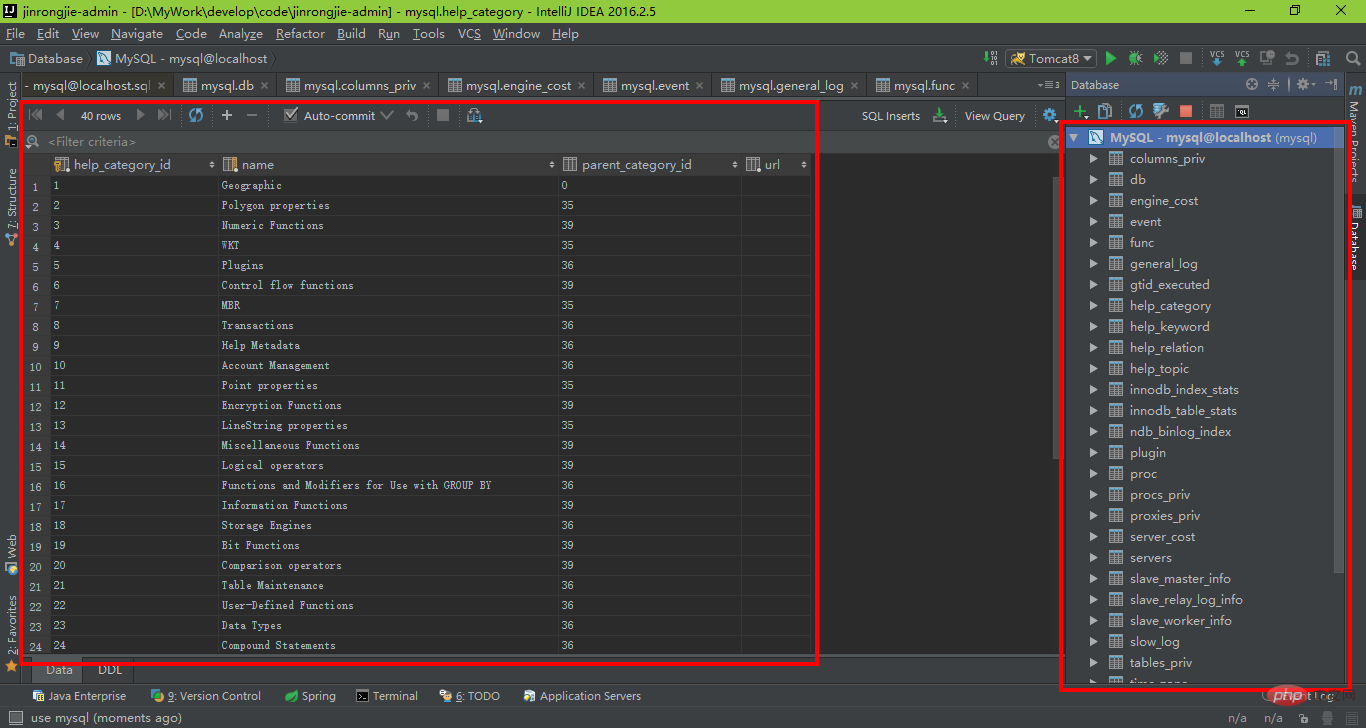 How Does Intellij Idea Connect To Mysql Database Mysql Tutorial Phpcn