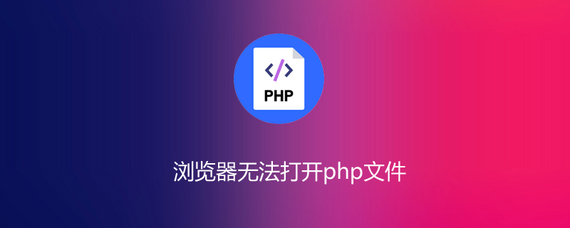 Solution To The Problem That The Browser Cannot Open The Php File Php Problem Phpcn
