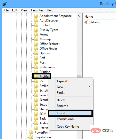 How to export Outlook account settings and passwords-Common Problem-php.cn