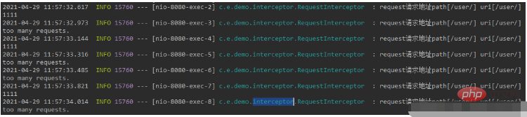 How does SpringBoot use RateLimiter to limit current through AOP?-javaTutorial-php.cn
