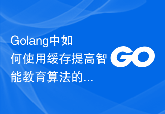 How to use caching to improve the performance of intelligent education algorithms in Golang ...