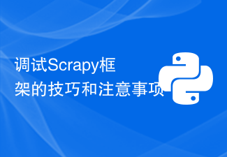 Tips and considerations for debugging the Scrapy framework-Python Tutorial-php.cn