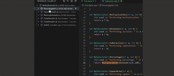 VS Code C++ version 1.16 released: Added 'Call Hierarchy' function to help developers understand ...