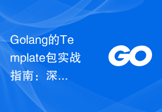 Golang's Template package practical guide: in-depth mastery of the template engine-Golang-php.cn