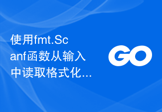 Use the fmt.Scanf function to read formatted data from the input and assign it to a variable ...