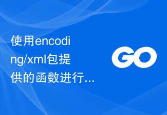 Use the functions provided by the encoding/xml package to encode and decode XML, and set the ...