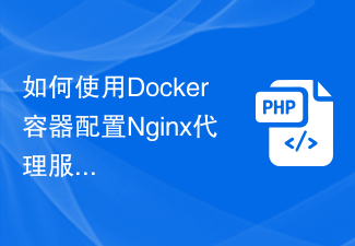 Nginx 프록시 서버를 구성하고 Docker 컨테이너를 사용하여 SSL을 활성화하는 방법은 무엇입니까?-PHP 튜토리얼-php.cn