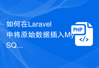 How to insert raw data into MySQL database in Laravel?-PHP Tutorial-php.cn