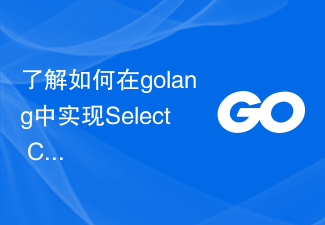 Learn how to implement Select Channels Go concurrent programming in golang-Golang-php.cn