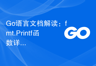 Interpretation of Go language documentation: Detailed explanation of fmt.Printf function-Golang ...