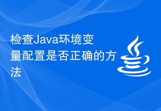 How to check whether the Java environment variable configuration is correct-javaTutorial-php.cn