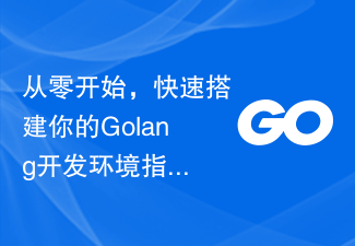 Guide to quickly building your Golang development environment from scratch-Golang-php.cn