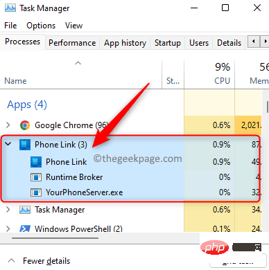 How to solve YourPhone.exe high CPU usage issue on Windows 11?-Common Problem-php.cn